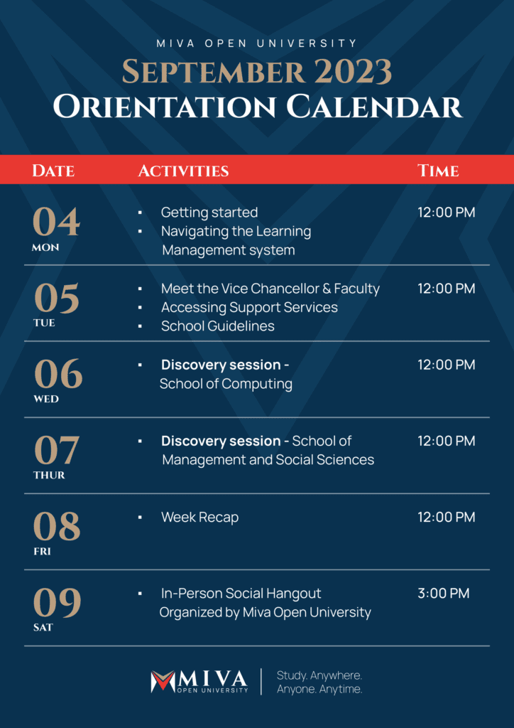 Important Tips for a Successful First 30 Days at Miva Open University ...