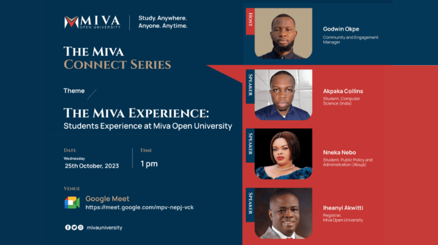 The Miva Experience: Students Experience at Miva Open University - Miva ...
